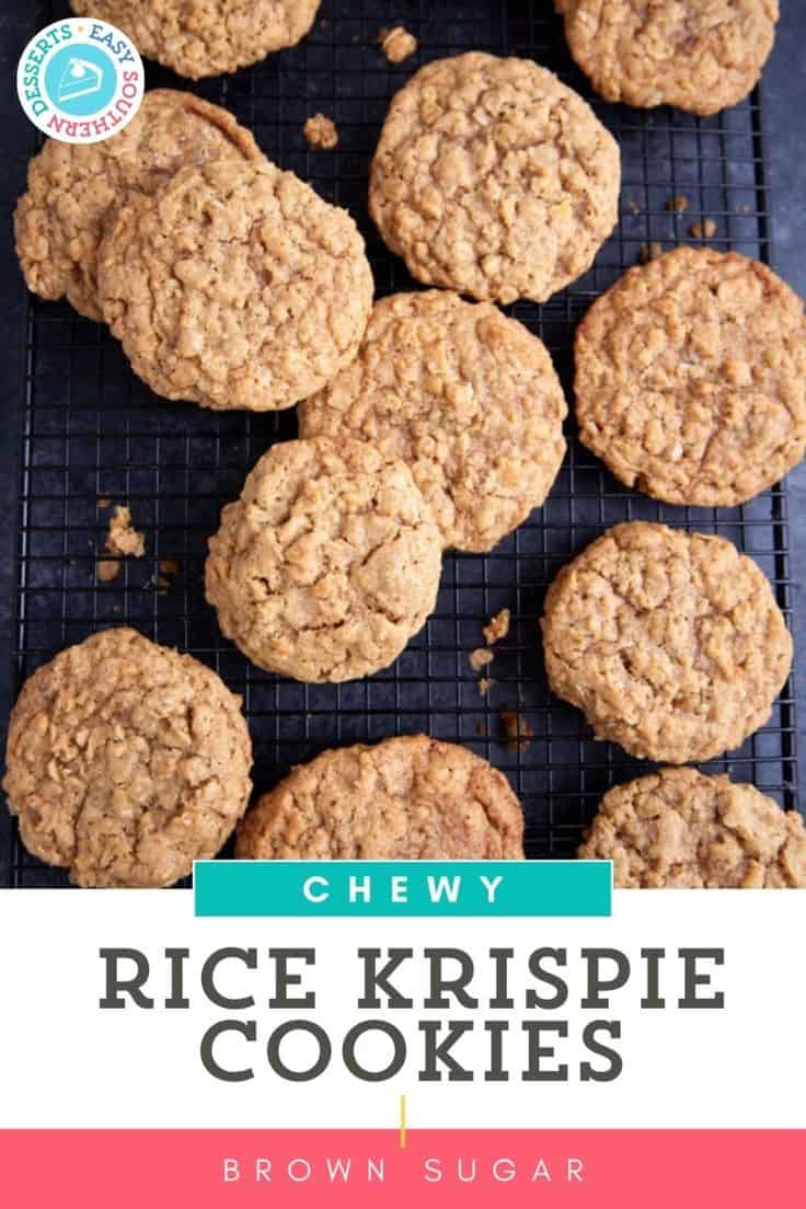 Chewy Rice Krispie Oatmeal Cookies - Easy Southern Desserts