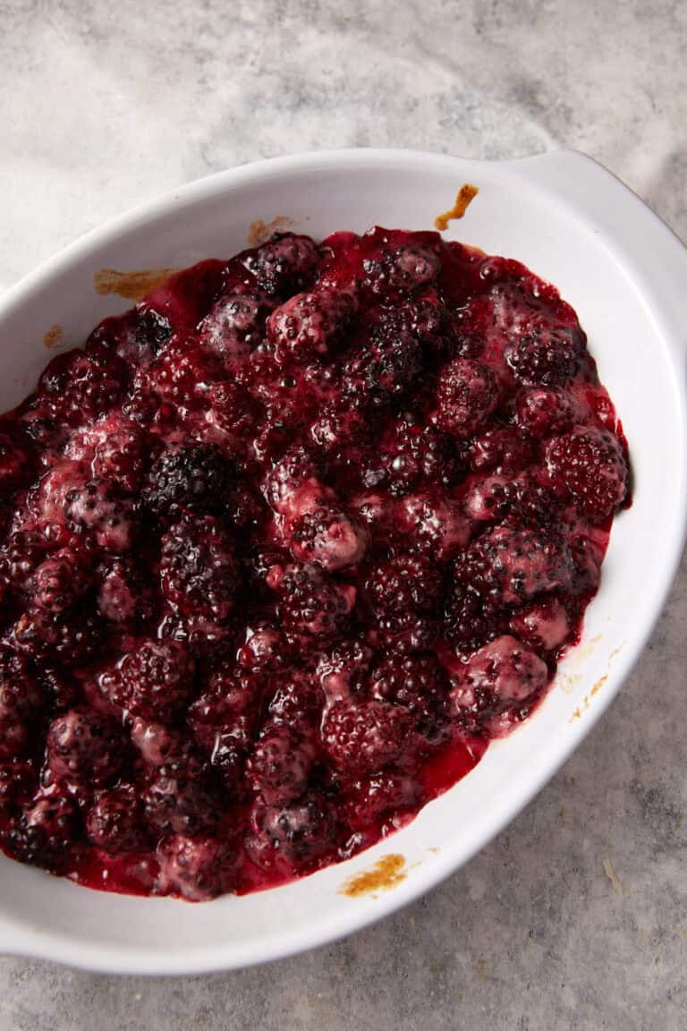 An Old-fashioned Blackberry Cobbler Recipe with Homemade Biscuits ...