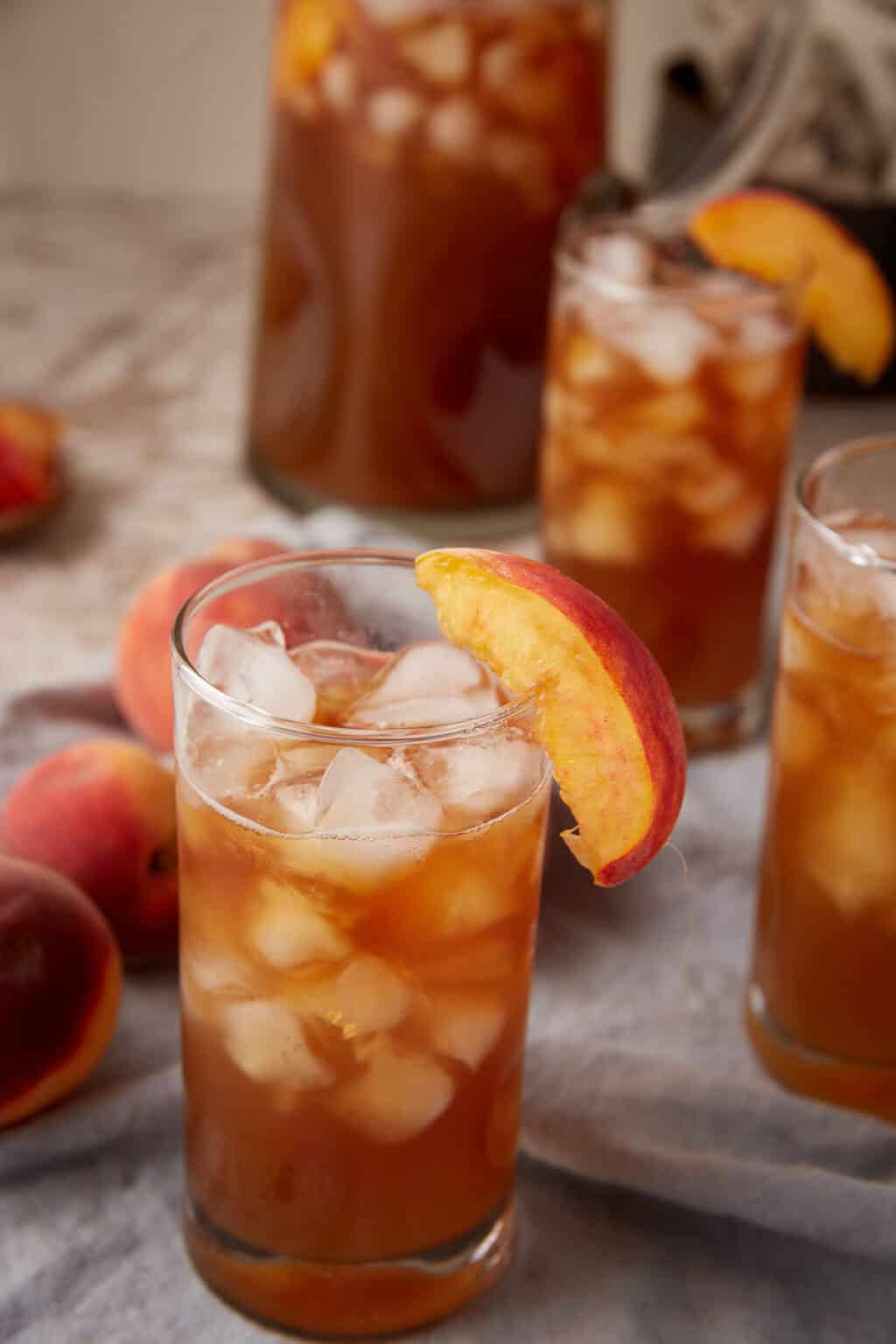 Sweet Peach Iced Tea - A Southern Tradition - Easy Southern Desserts