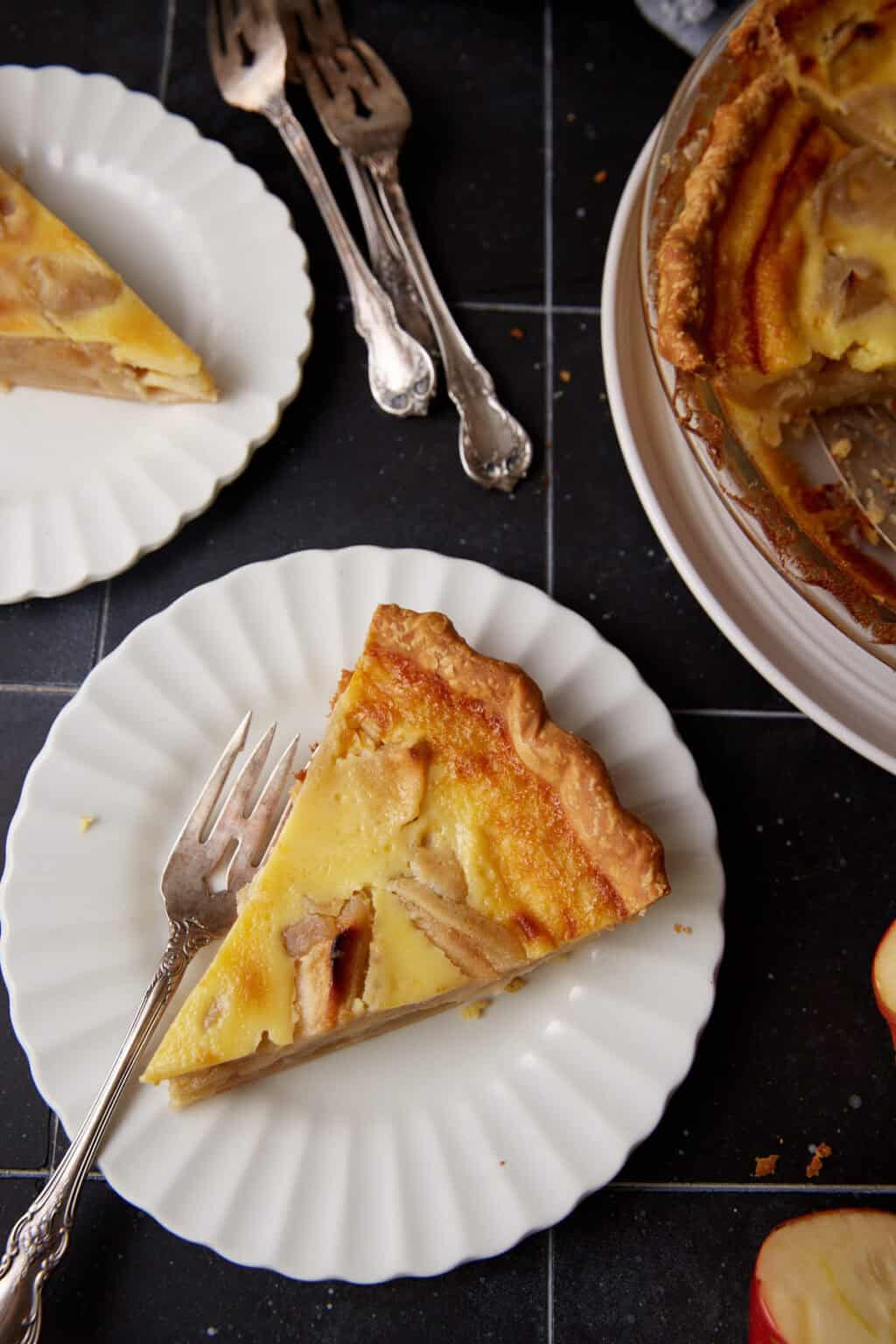 Old Fashioned Apple Custard Pie Recipe For Fall - Easy Southern Desserts