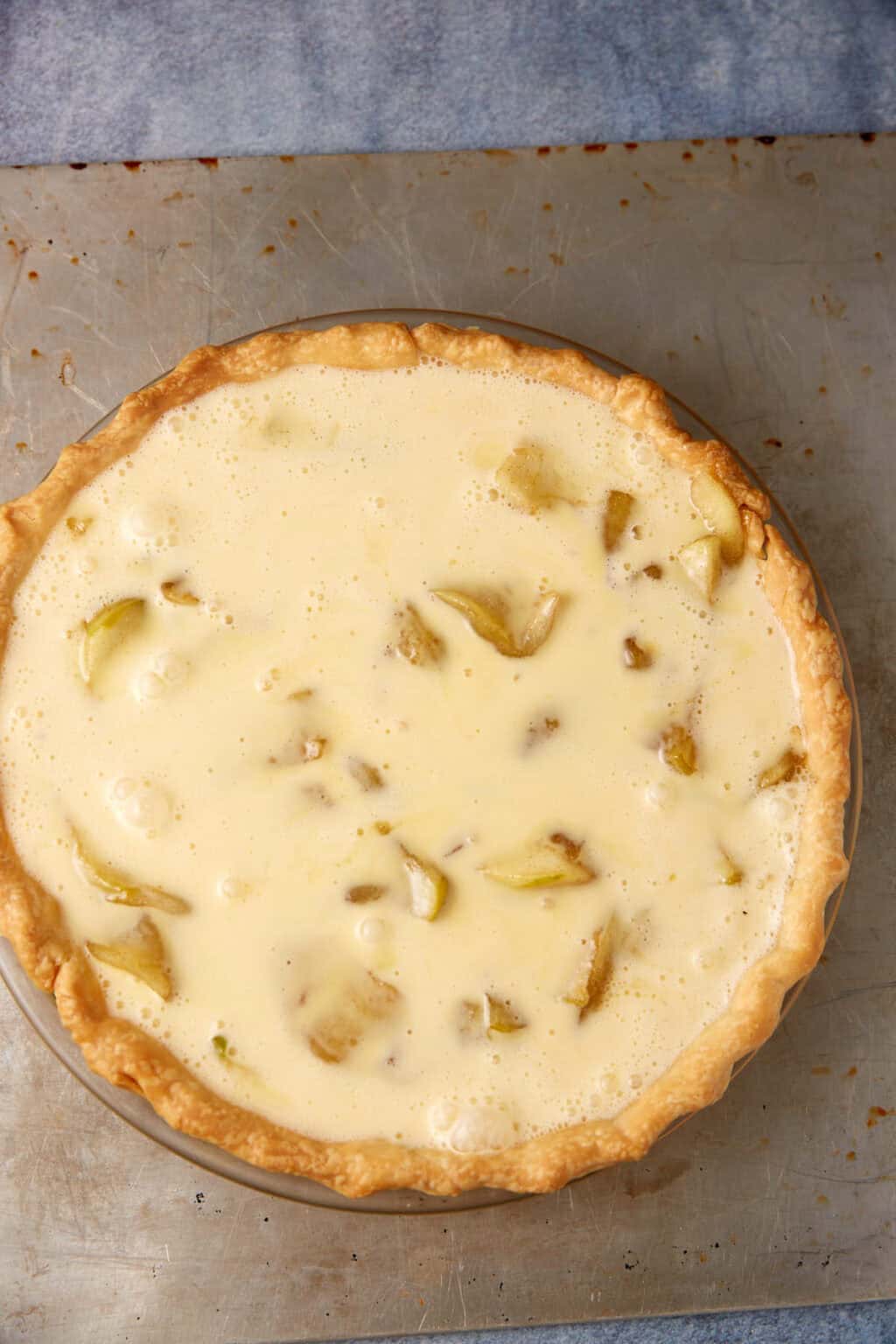 Old Fashioned Apple Custard Pie Recipe For Fall - Easy Southern Desserts