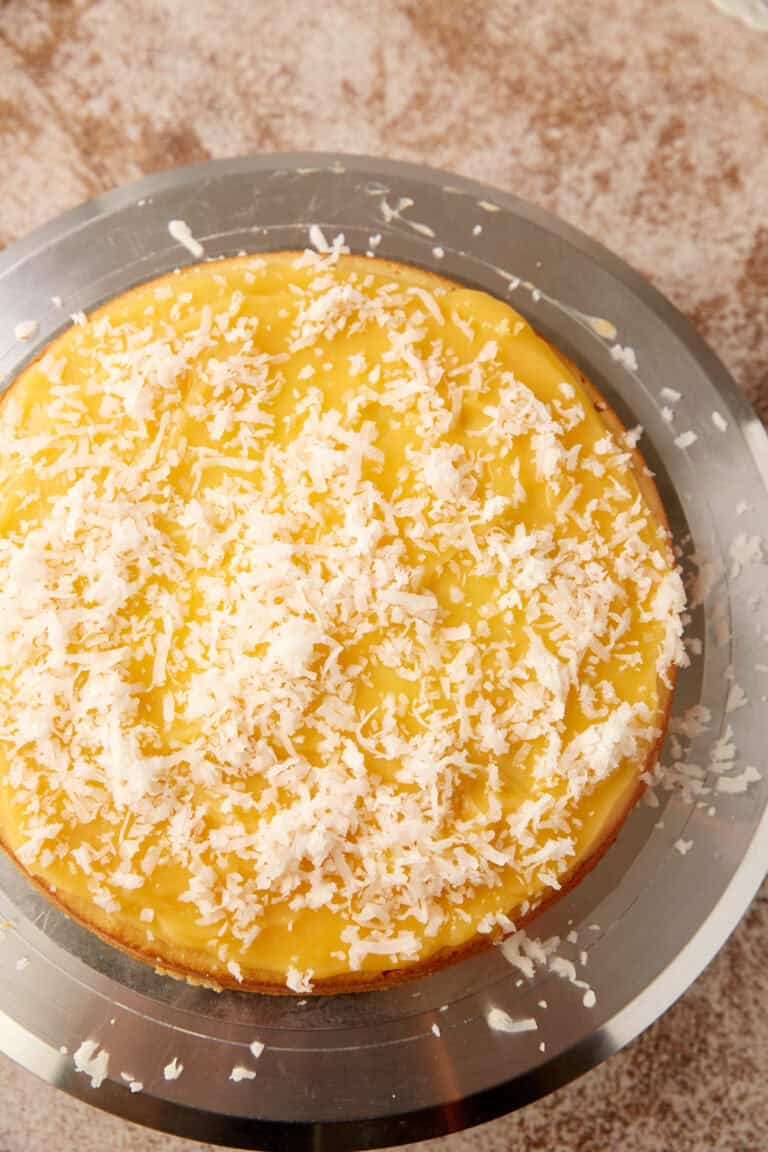 Fluffy Coconut Cake with Lemon Curd Filling - Easy Southern Desserts
