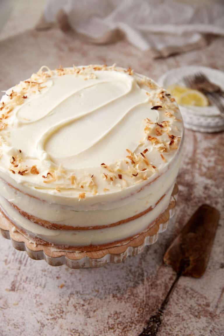 Fluffy Coconut Cake with Lemon Curd Filling - Easy Southern Desserts