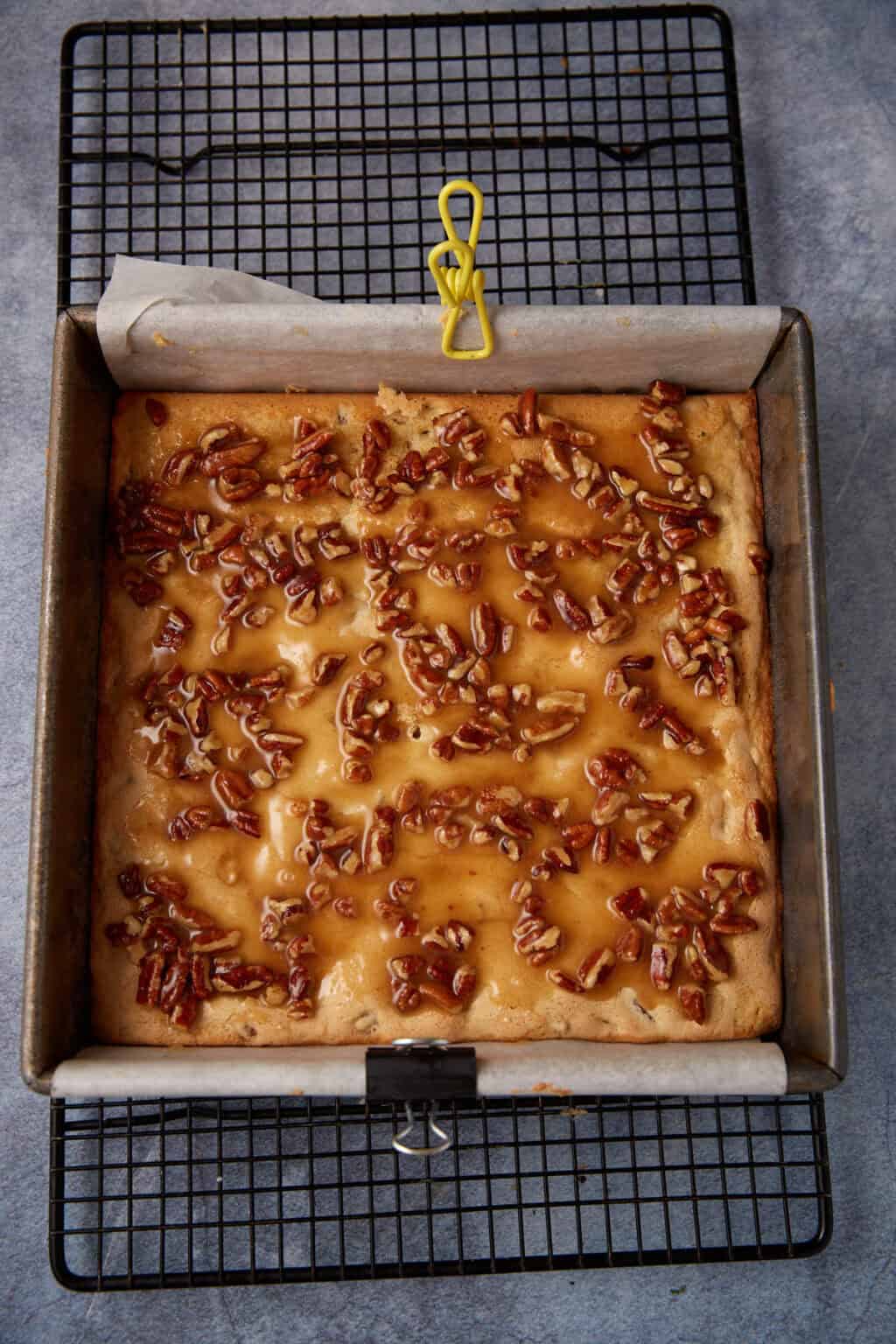 Chewy Caramel Cookie Bars (One Bowl) - Easy Southern Desserts