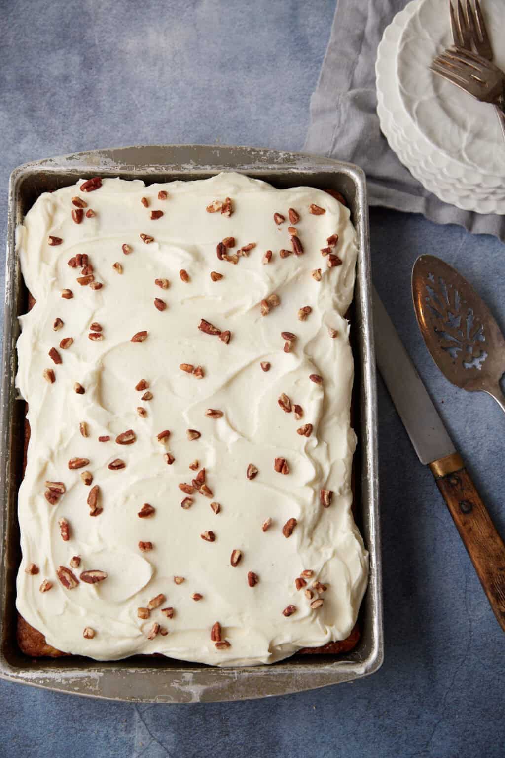 Hummingbird Sheet Cake with Cream Cheese Frosting - Easy Southern Desserts