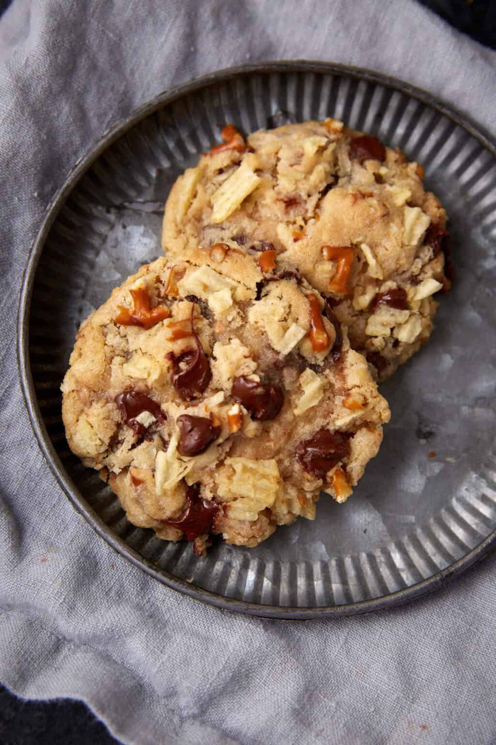 Sweet and Salty Kitchen Sink Cookies - Easy Southern Desserts