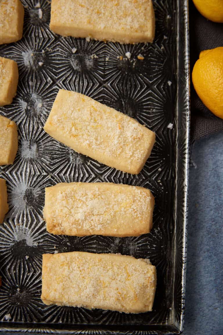 Lemon Shortbread Cookies with Lemon Zest - Easy Southern Desserts