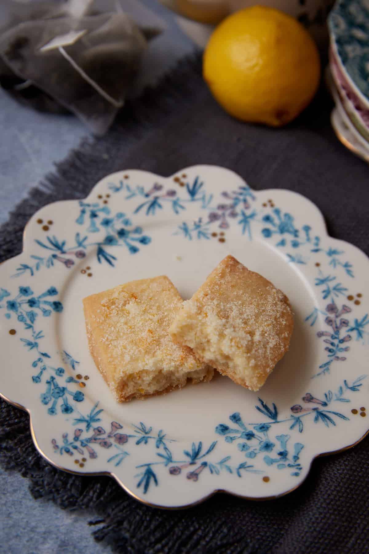 Lemon Shortbread Cookies with Lemon Zest - Easy Southern Desserts