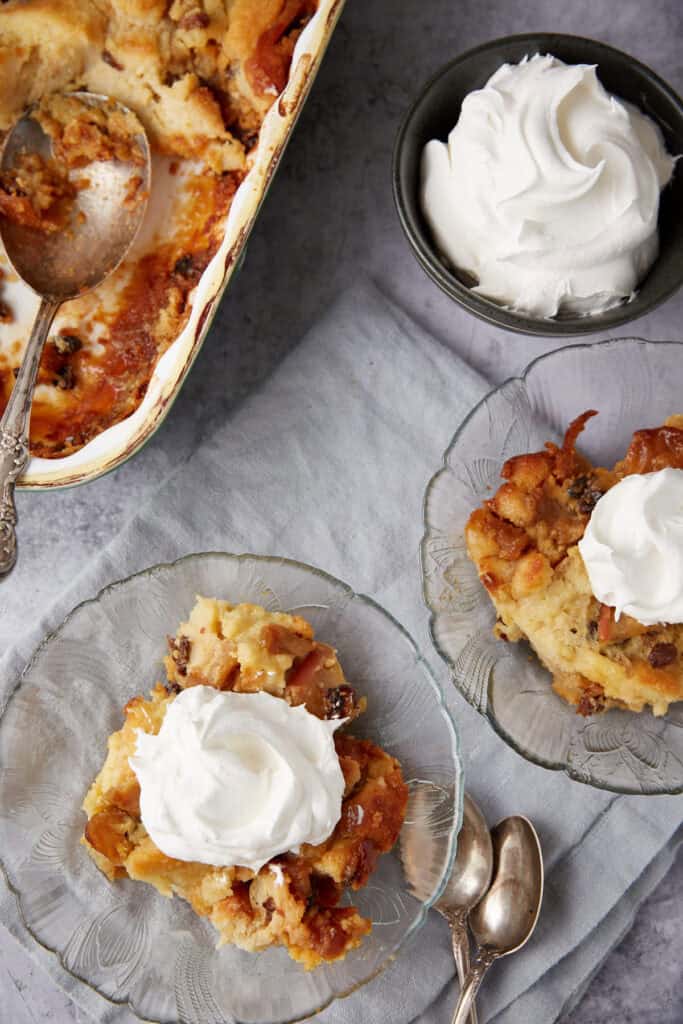 Simple Apple Bread Pudding with Day-Old Bread - Easy Southern Desserts