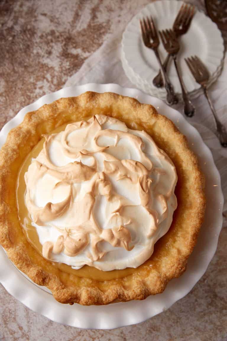 Old-Fashioned Butterscotch Pie with Meringue - Easy Southern Desserts