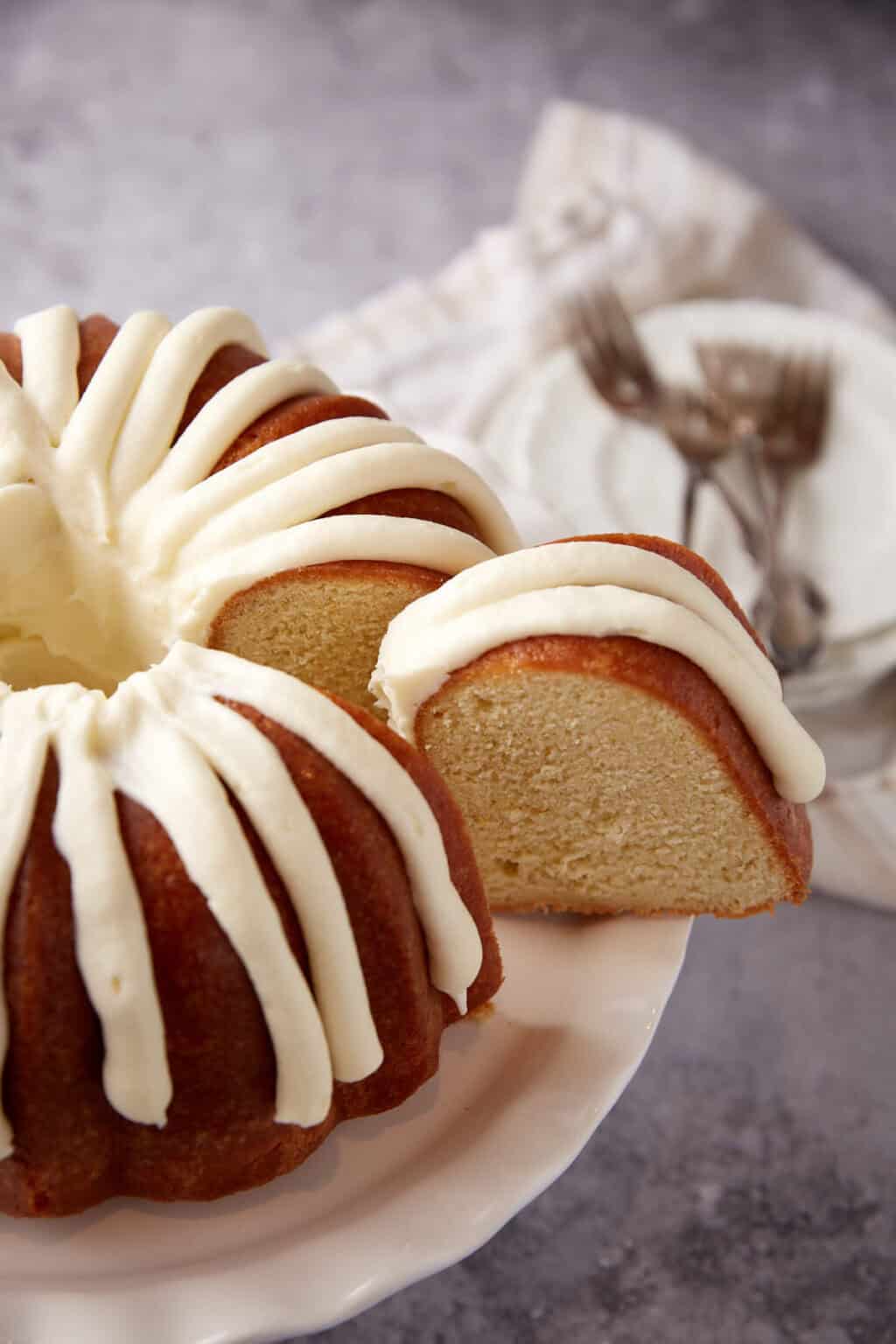 Lemon Bundt Cake with Lemon Glaze and Lemon Cream Cheese Frosting ...