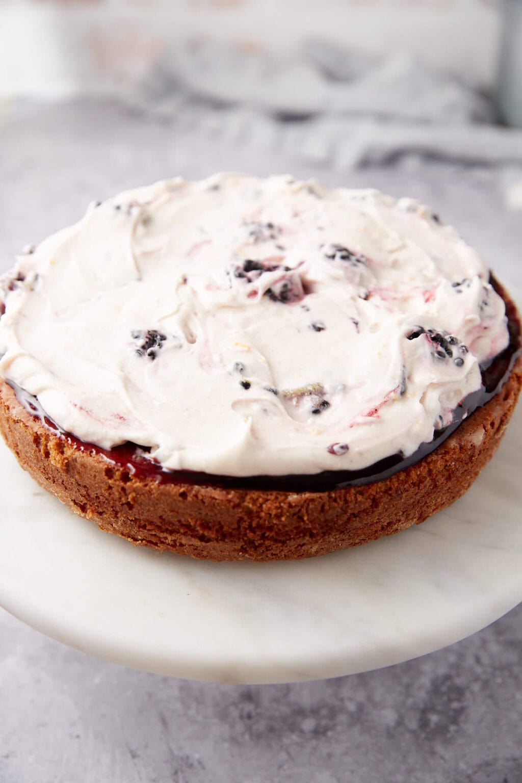 Blackberry Jam Cake with Blackberry Cream Cheese Frosting - Easy ...