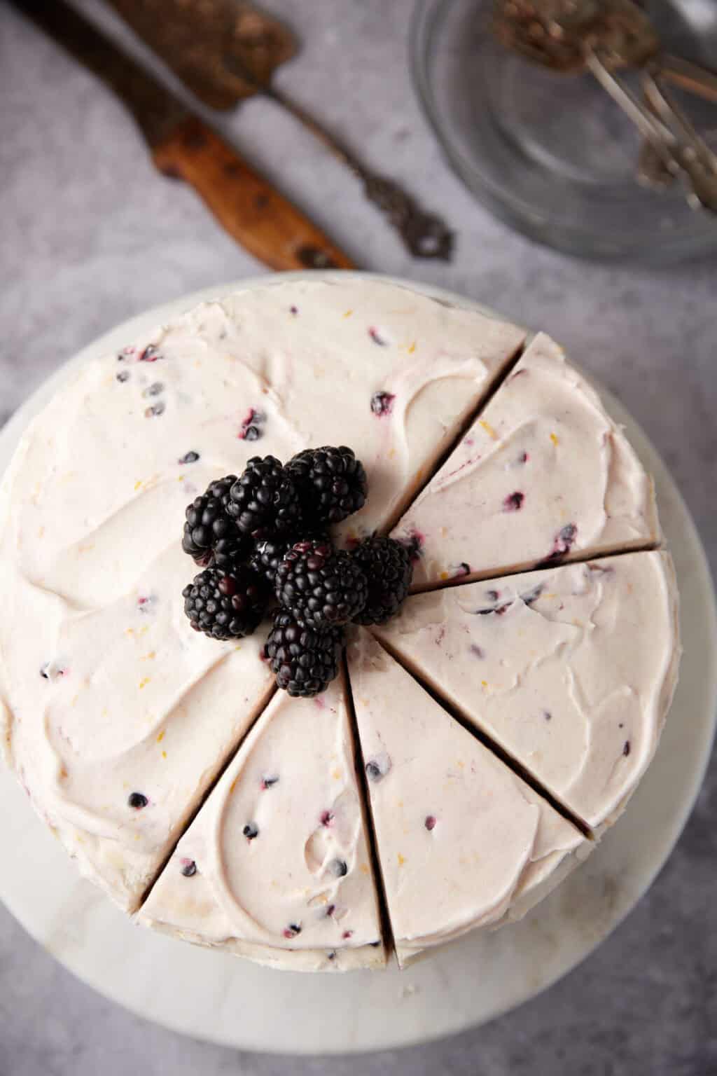 Blackberry Jam Cake with Blackberry Cream Cheese Frosting - Easy ...