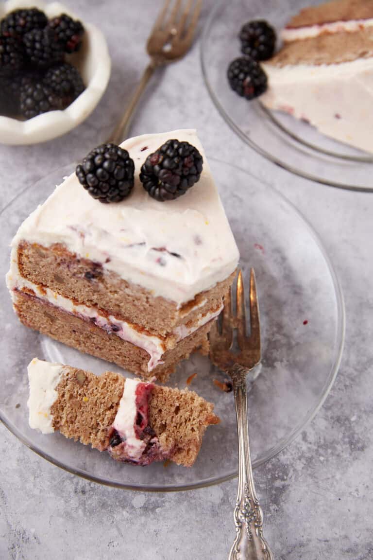Blackberry Jam Cake with Blackberry Cream Cheese Frosting - Easy ...