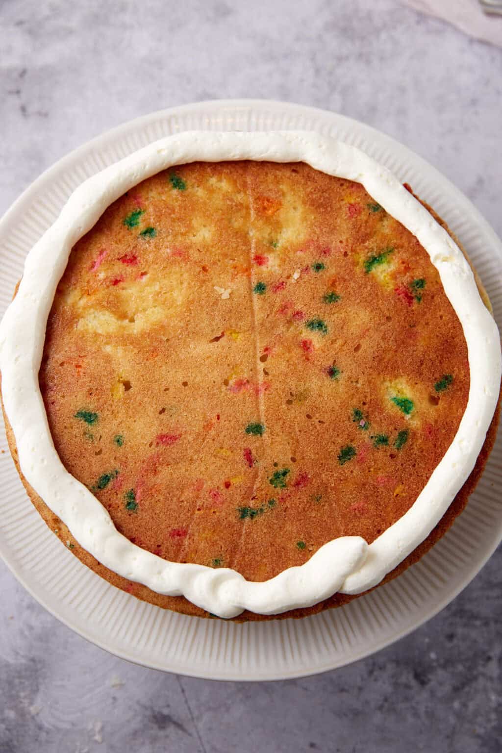 Moist Confetti Cake with Vanilla Buttercream Frosting - Easy Southern ...