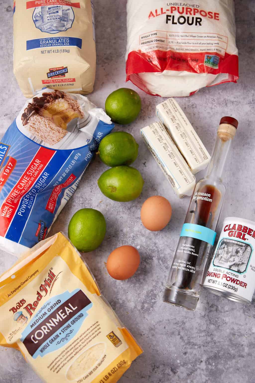 Cornmeal Lime Cookies with Lime Glaze - Easy Southern Desserts