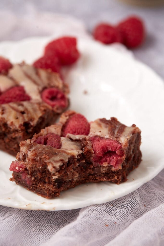 Fudgy Raspberry Cream Cheese Brownies - Easy Southern Desserts