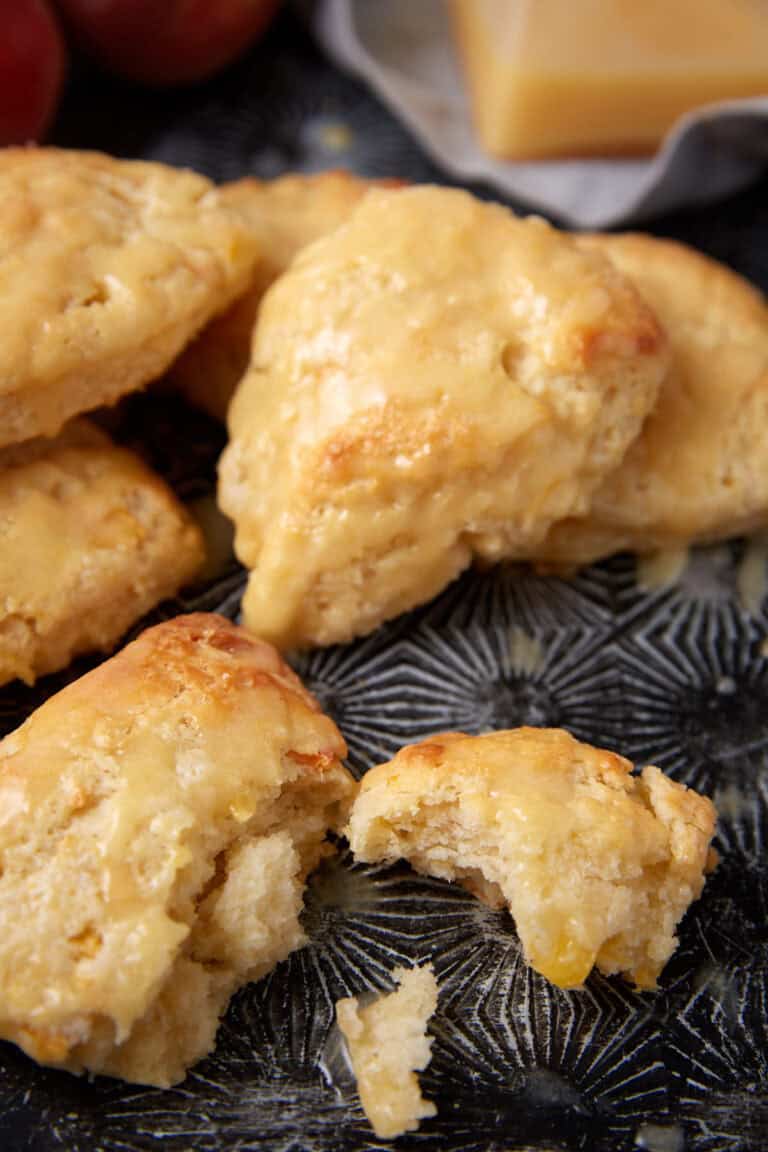 Peach Scones with Buttermilk and Creamy Peach Glaze - Easy Southern ...