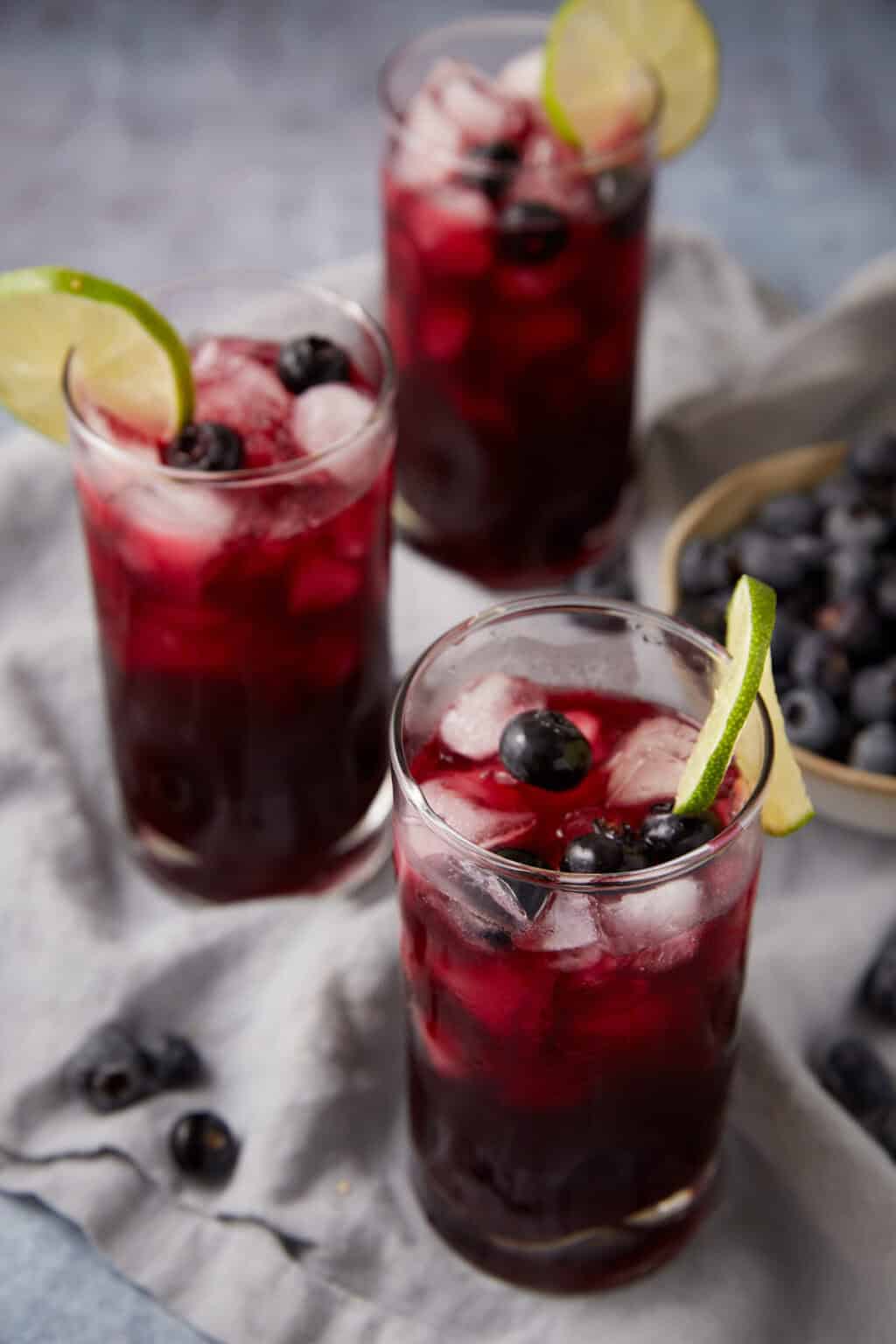 Homemade Blueberry Lemonade with Fresh Lemon Juice - Easy Southern Desserts