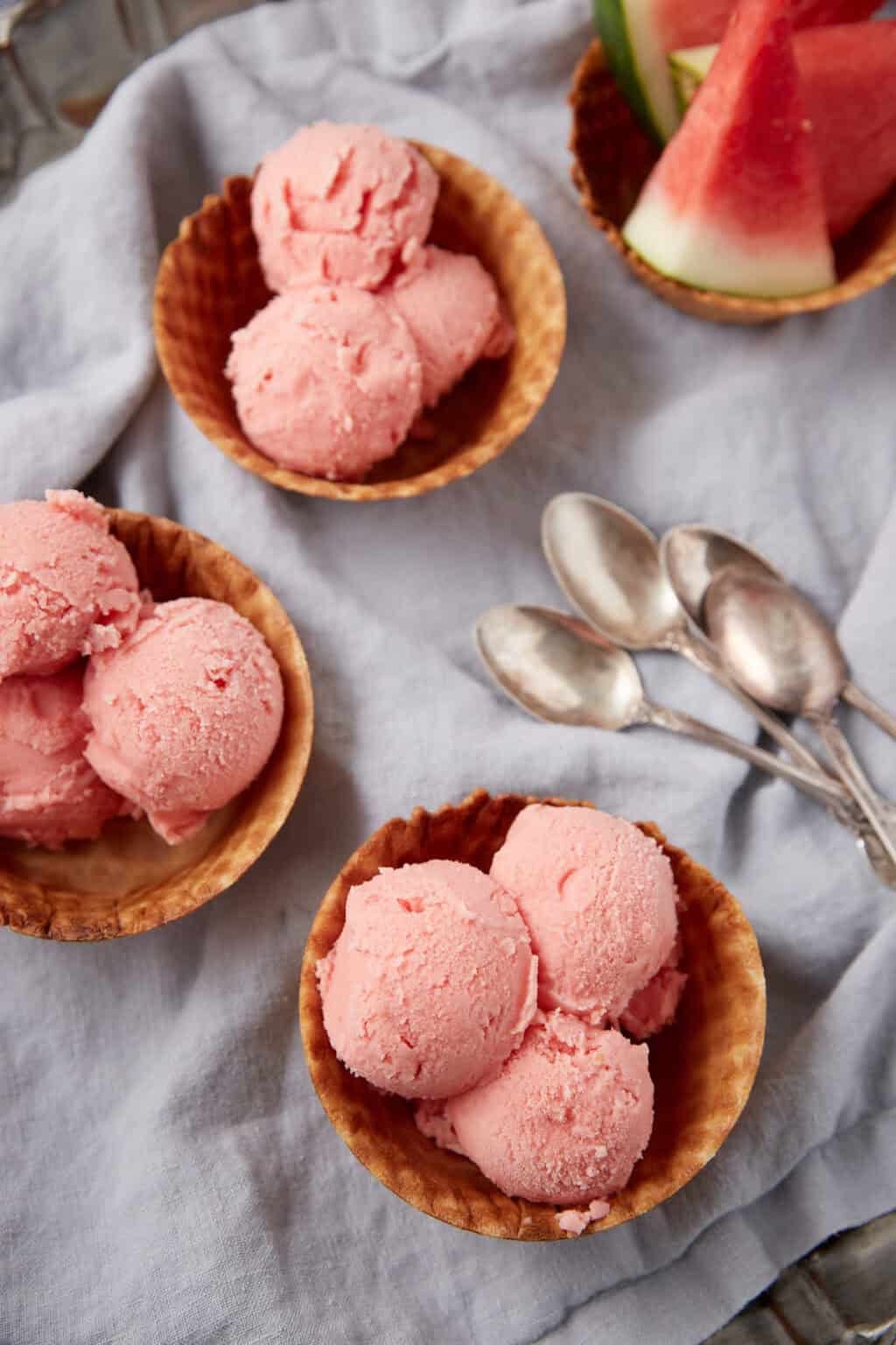No-Churn Watermelon Ice Cream with Sweetened Condensed Milk - Easy ...