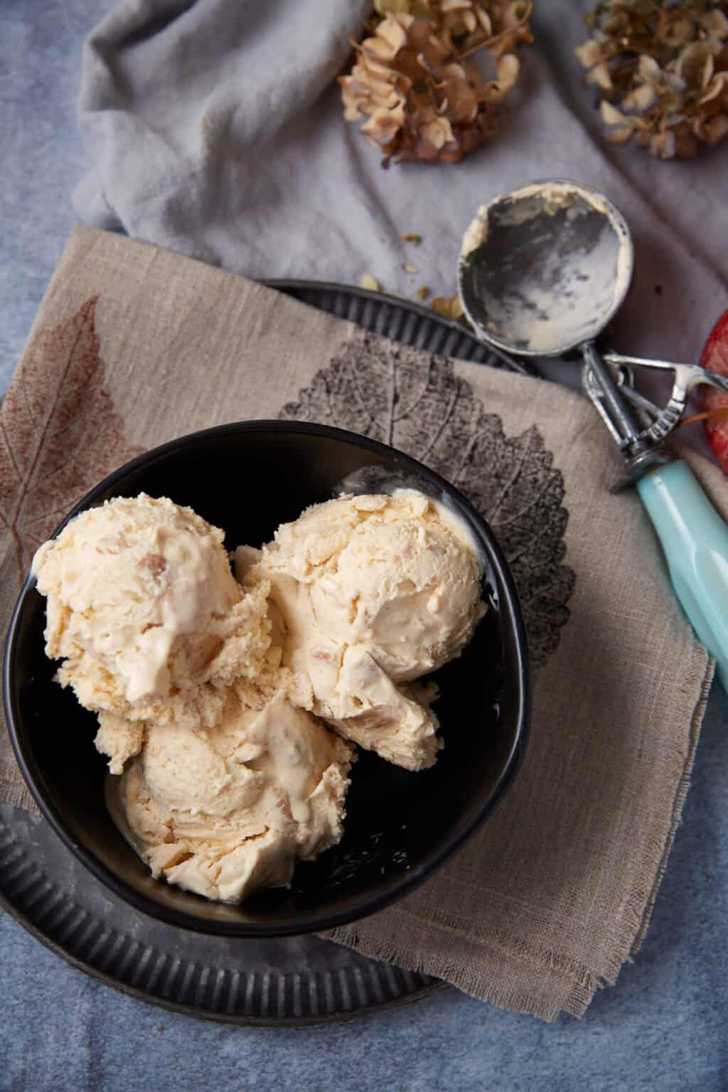Creamy Apple Crisp Ice Cream with Cinnamon Apples and Oat Crumble ...