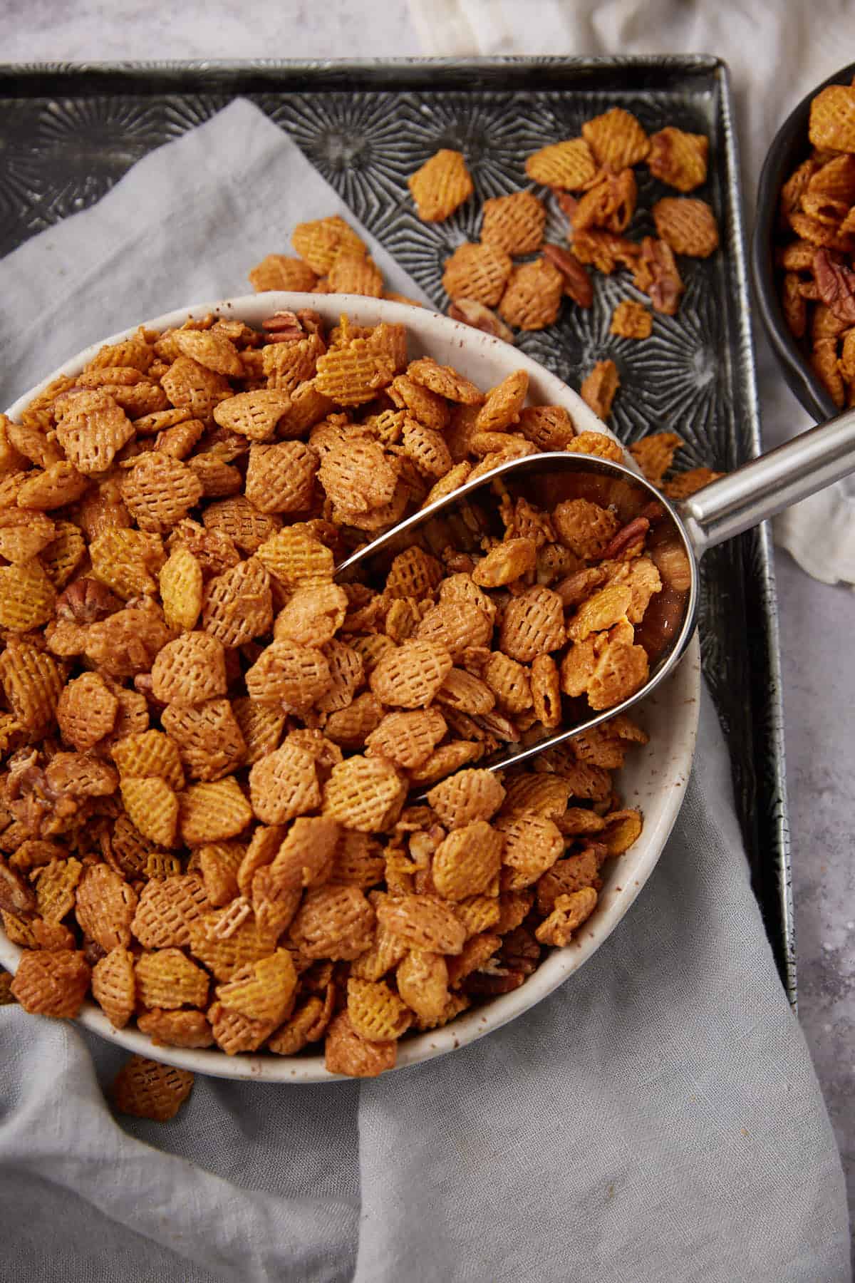 Oven-Baked Caramel Chex Mix in Under 30 Minutes - Easy Southern Desserts