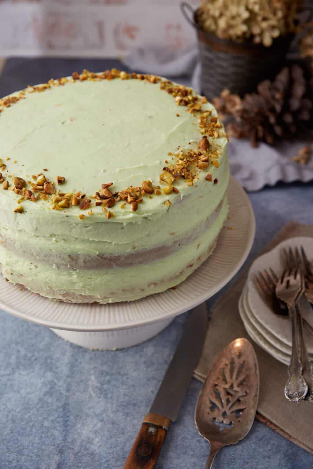 Vintage Watergate Cake with Pistachio Pudding and Cream Cheese Frosting ...