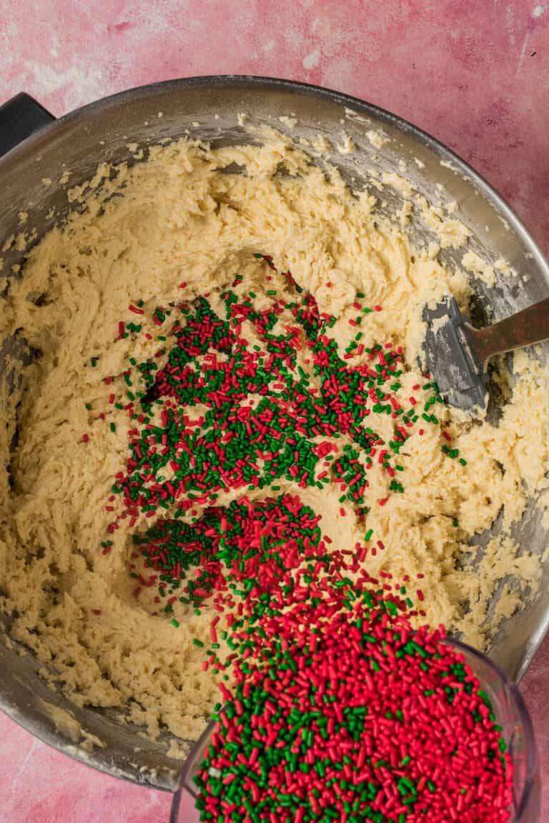 Easy Christmas Sprinkle Cookies with Frosting - Easy Southern Desserts