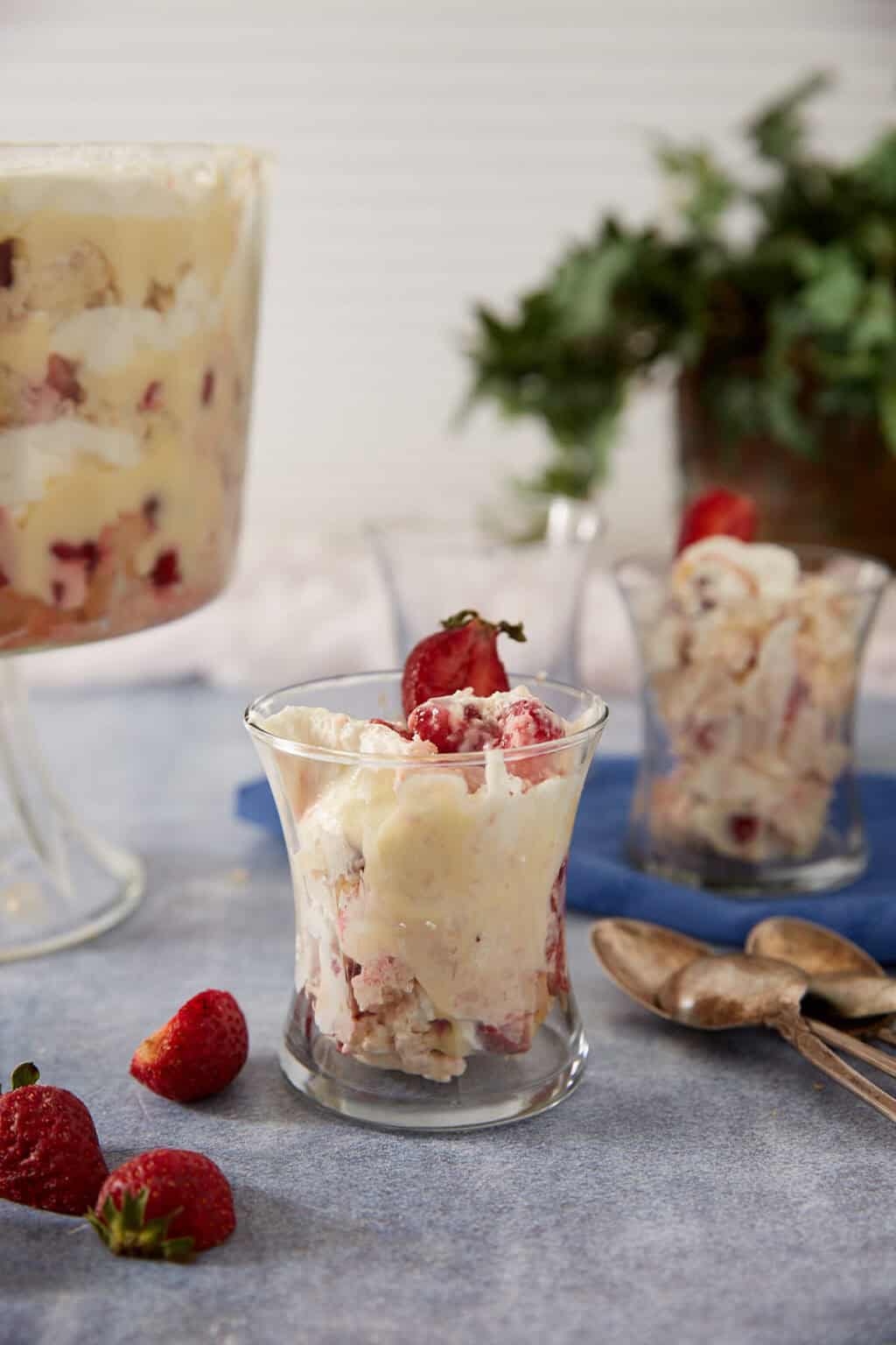Strawberry Shortcake Trifle With Buttermilk Biscuits - Easy Southern ...